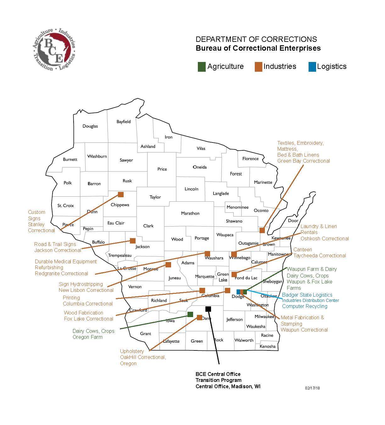 DOC Bureau of Correctional Enterprises